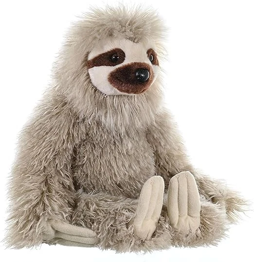 WILD REPUBLIC CUDDLEKINS Sloth Plush Soft Toy Grey 30cm Teddy Animal ...