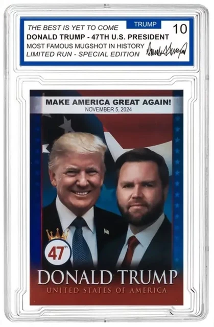 DONALD TRUMP 47TH President & JD Vance Vice President! Free Shipping! £ ...