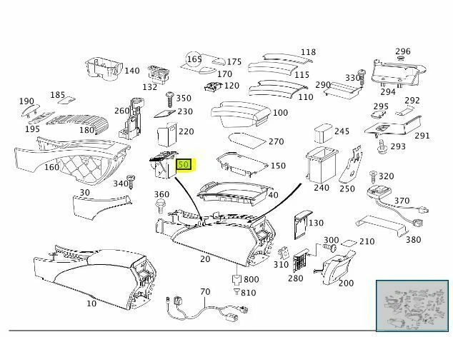 ORIGINAL MERCEDES BENZ Ablagefach, Aschenbecher A2116800350 EUR 28,49 ...