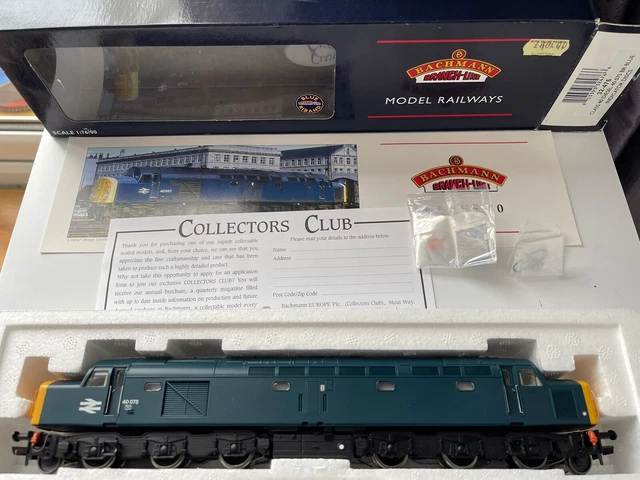 BACHMANN 32-476 CLASS 40 ‘40075’ BR Blue Indicator Discs - OO Gauge £82 ...