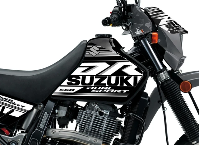 SUZUKI DR650 GRAPHIC KIT DECALS DUAL SPORT GRAPHICS BLACK PLASTICS ...
