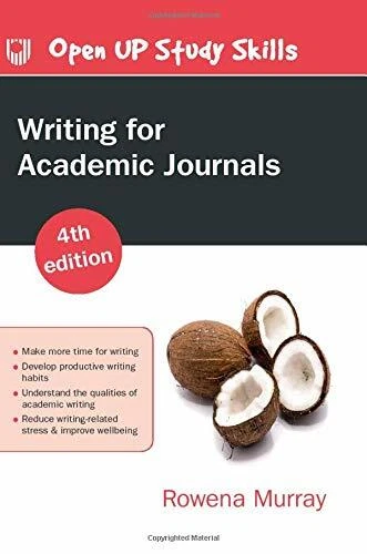 LA ESCRITURA PARA Académica Journals 4e Por Rowena Murray,Nuevo Libro,Libre Y EUR 55,11 ...