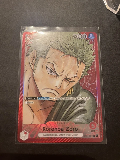 RORONOA ZORO LEADER Alt art OP01-001 One Piece TCG EUR 201,98 - PicClick DE