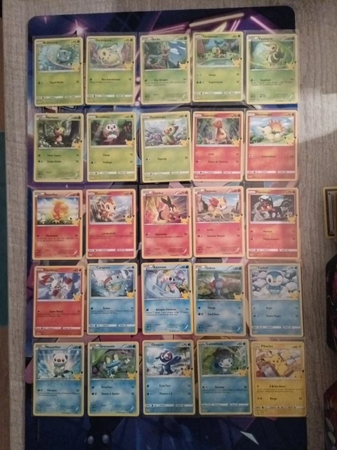 COLLECTION COMPLÈTE FULL set Pokémon 25 ans non holo McDo / McDonald's ...