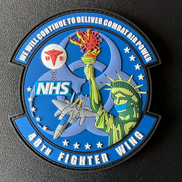 RAF LAKENHEATH USAF Covid 19 patch PVC £7.50 - PicClick UK