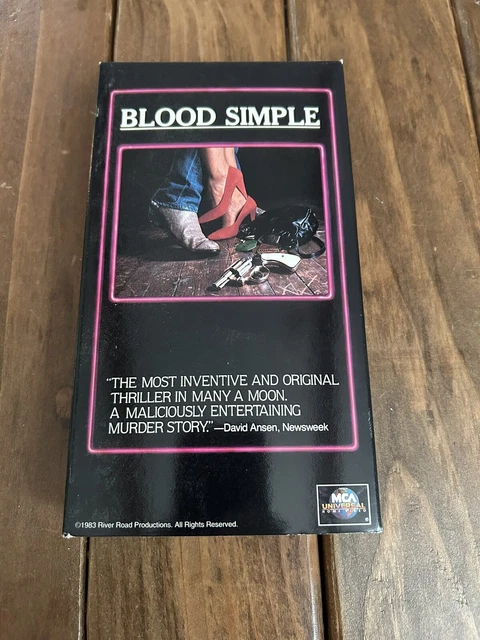 BLOOD SIMPLE VHS Tape 1983 MCA Release Frances McDormand, John Getz ...