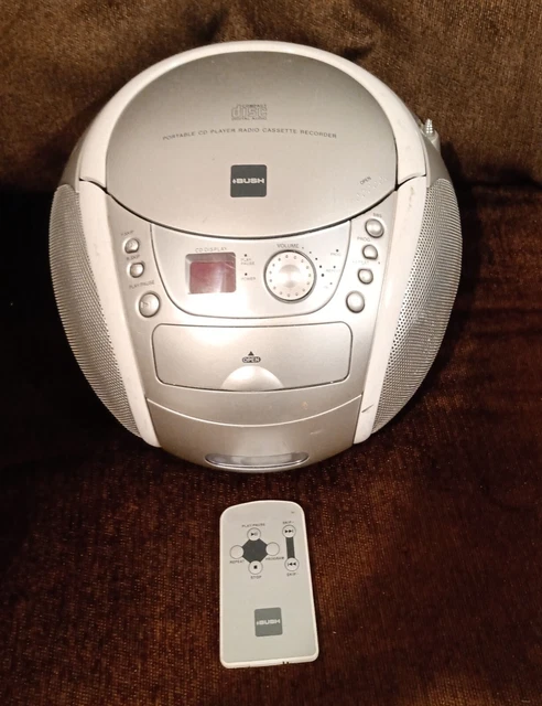 BUSH PORTABLE CD Player Radio Cassette Recorder SCA06R with Remote ...