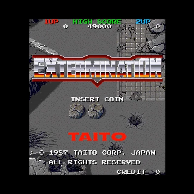 CARTE PCB D'ARCADE D'Extermination Taito JAMMA Power-Up Tir D'Occasion ...
