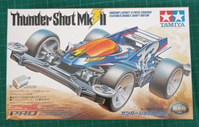 TAMIYA THUNDER SHOT Mk2 Mini 4wd 1/32 Doppelwellenmotor Midship Layout ...