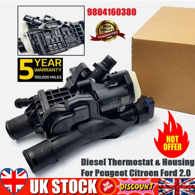 OE PEUGEOT CITROEN Ford 2.0 BlueHDi Diesel Thermostat & Housing ...