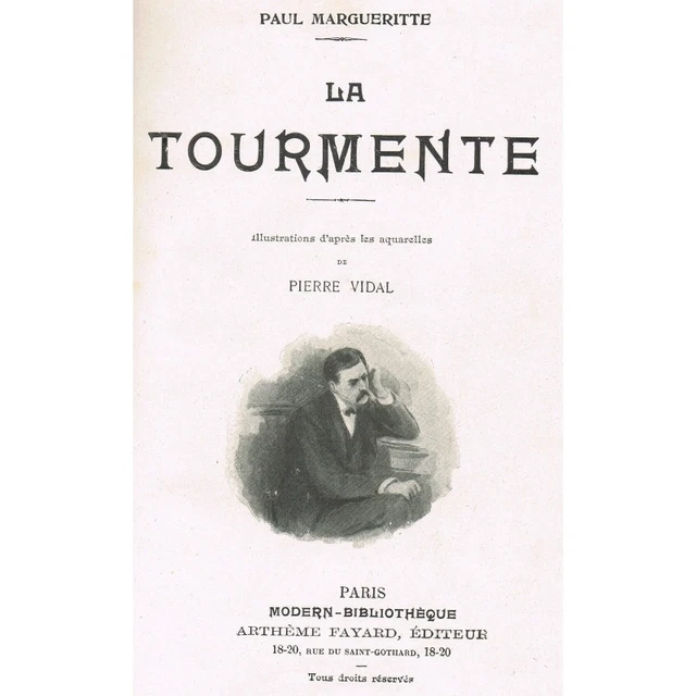 LA TOURMENTE-AMANTS-L'AVRIL-LA FLAMME de Paul MARGUERITTE Illustré ...