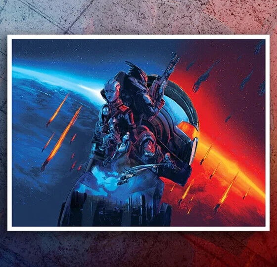 BIOWARE MASS EFFECT Legendary Edition Key Art Remaster Lithograph ...