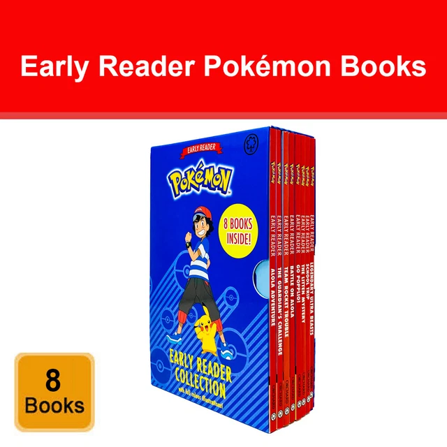 THE OFFICIAL POKÉMON Early Reader 8 Books Box Set Collection with Full ...