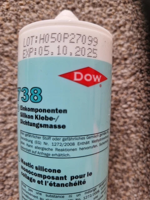 DOWSIL 738 ELECTRICAL Sealant / Silicone Adhesive 310ml £21.50 ...
