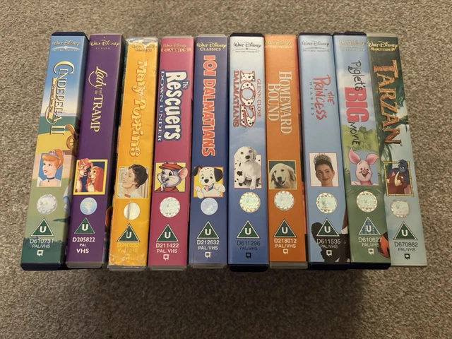 WALT DISNEY HOME Video VHS Tape Bundle DISNEY CLASSICS x10 Tarzan ...