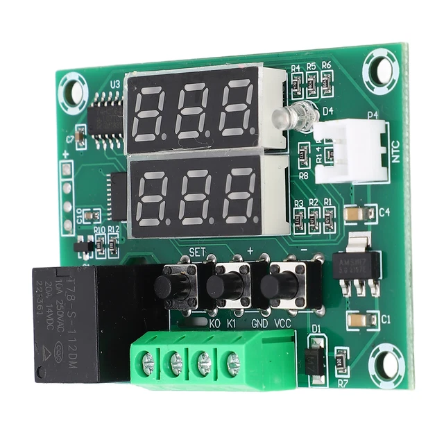 DIGITAL THERMOSTAT TEMPERATURE Controller Module Dual Display Control ...