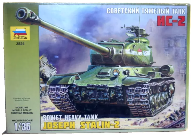 MODEL SOVIET HEAVY Tank IS-2 / J. Stalin II, Zvezda 3524, Model Kit 1/ ...