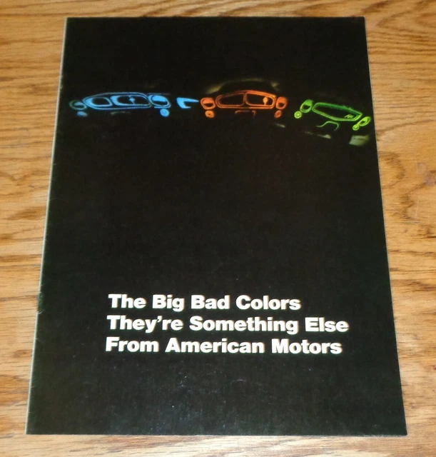 ORIGINAL 1969 AMC Big Bad Colors Sales Brochure 69 AMX Javelin 45 00 original-1969-amc-big-bad-colors-sales-brochure-69-amx-javelin-45-00