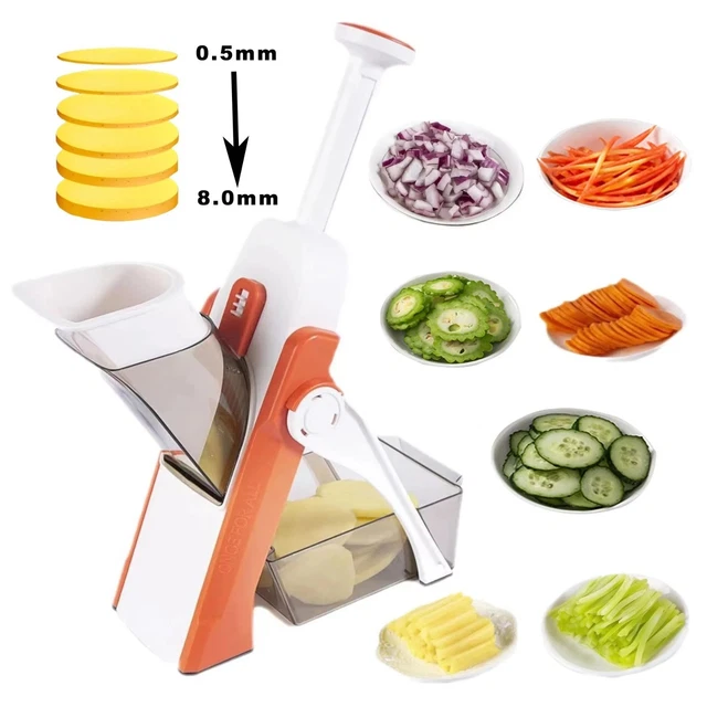 PROFESSIONAL VEGETABLE MANDOLINE Slicer - Multifunctional Chopper ...