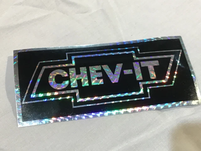 VINTAGE 1970S CHEVY Prism Metallic Rainbow STICKER Car Truck DECAL ...
