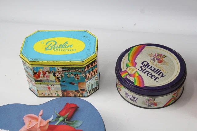 ADVERTISING TINS RETRO Vintage Cadburys Roses Butlins 90s Nostalgia ...