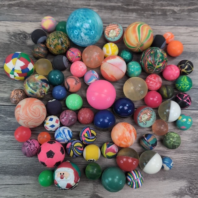 VINTAGE BOUNCY BALL Lot Of 69 Bouncey Superball Hi Bounce Novelty ...