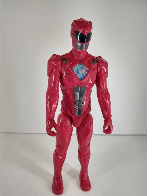 POWER RANGERS MOVIE Red Ranger 12" Poseable Action Figure 2016 Bandai ...