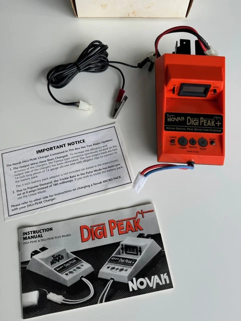 *RARE* VINTAGE TEAM Novak 4450 Digi-Peak PLUS RC Charger Pan Car Tekin ...