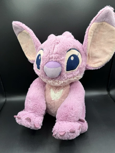DISNEY STORE LILO & Stitch Large Pink Angel Soft Toy Plush Figure Teddy ...