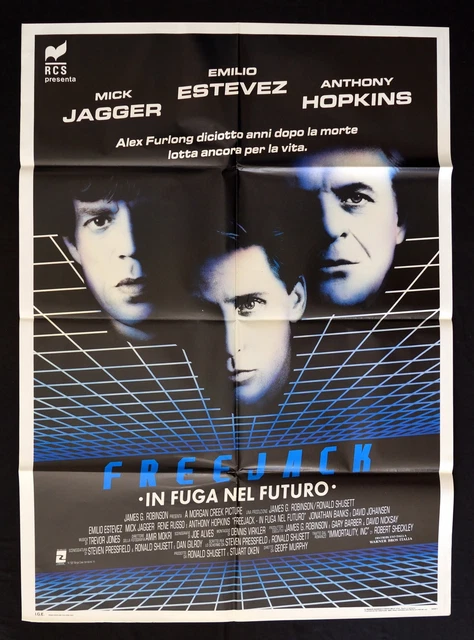 MANIFESTO FREEJACK MICK Jagger Estevez Anthony Hopkins Futur A239 EUR 40,11 - PicClick FR