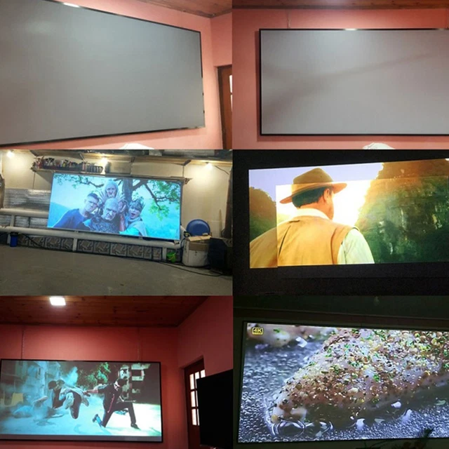 3 PACK ANTI Light Projector Screen Portable Screens Curtain Projection ...