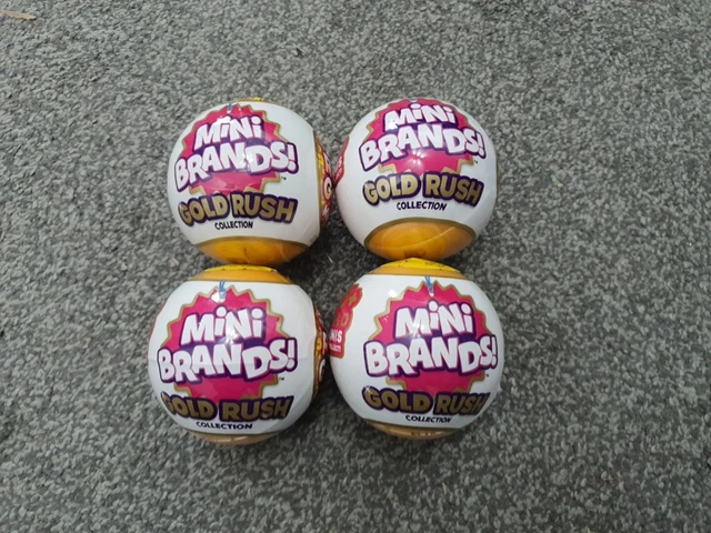 MINI BRANDS! GOLD RUSH Limited Edition Collection 5 Surprises Sealed ...