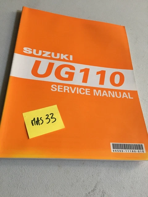 SUZUKI SCOOTER UG110 Ug 110 Revisione Tecnica Manuale Officina IN Inglese EUR 51,74 - PicClick IT