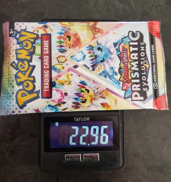 22.96 🔥 HEAVY 🔥Pokemon Prismatic Evolutions Booster Pack Pokemon TCG ...