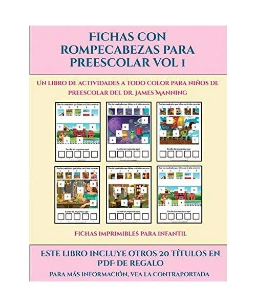 FICHAS IMPRIMIBLES PARA infantil (Fichas con rompecabezas para ...