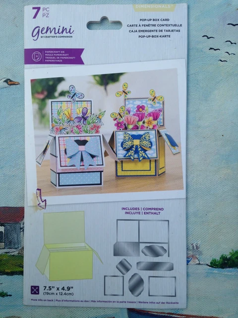 GEMINI &POP UP Box Die Set"" Main Die Is 19 Cm X 14.2 Cm - See My ...