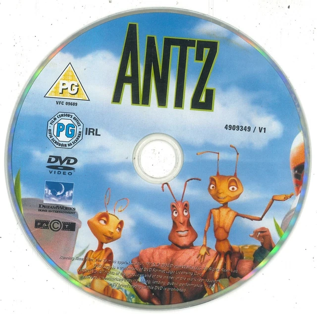 ANTZ (1998) DVD, Disc Only, Woody Allen, Sharon Stone, Gene Hackman $5. ...