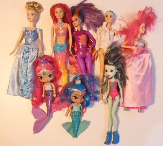 MATTEL DOLLS - Barbie / Monster High / Disney / Magic Mermaid £14.95 ...