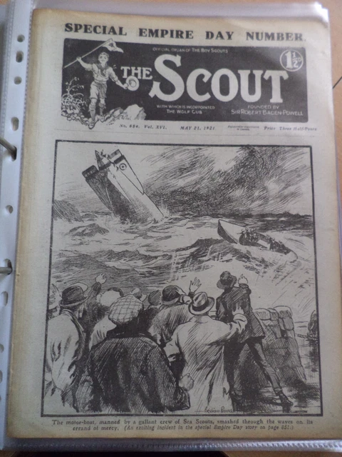 THE SCOUT OLD antique BOY SCOUTING MAGAZINE 1920S 21 may 1921 empire ...