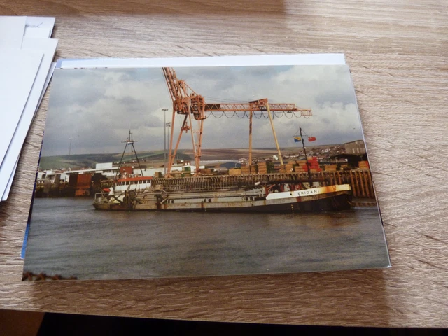 PHOTO: DUTCH MERCHANT navy cargo vessel ERIDANI at Newhaven 23/9/92 EUR ...