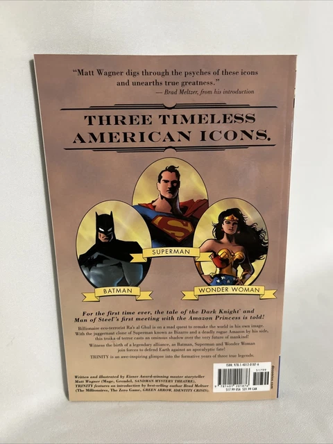 BATMAN SUPERMAN WONDER Woman Trinity (2003) TPB Matt Wagner $37.50 ...