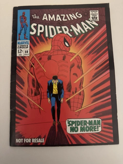 VINTAGE COMIC THE Amazing Spiderman 50 Spider Man No More 2004 Reprint ...