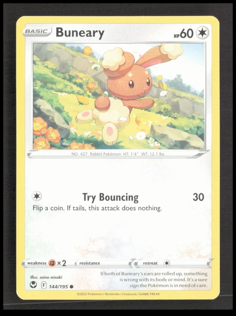 Buneary 144195 Common Swsh12 Silver Tempest Pokemon Tcg Card Cb 1 2 C 34 Eur 095 Picclick Fr