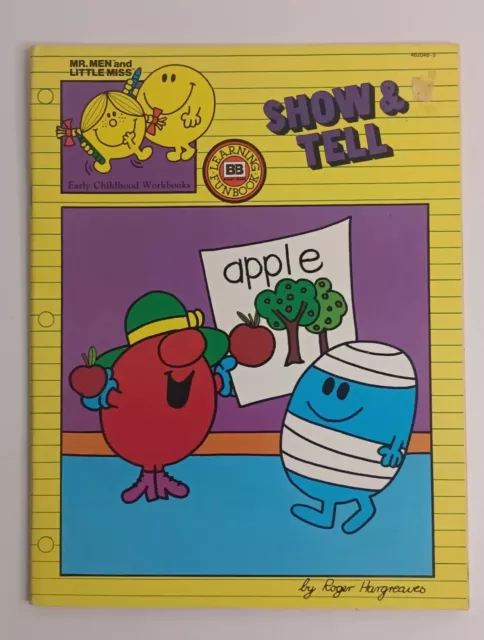 MR MEN & Little Miss - Show & Tell Learning Fun Book Rare 1987 Activity ... MR MEN & Little Miss - Show & Tell Learning Fun Book Rare 1987 Activity ...