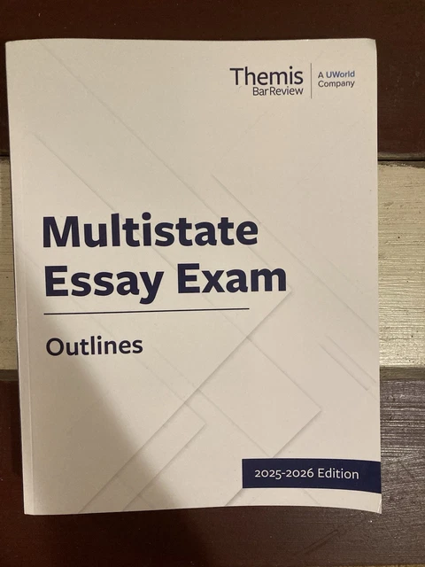 THEMIS BAR REVIEW Multistate Essay Exam Outlines 2025-2026 £7.51 ...