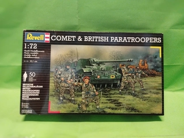 BRITISH PARATROOPERS + Comet Tank - WWII Model Kit 1:72 03162 Scale £29 ...