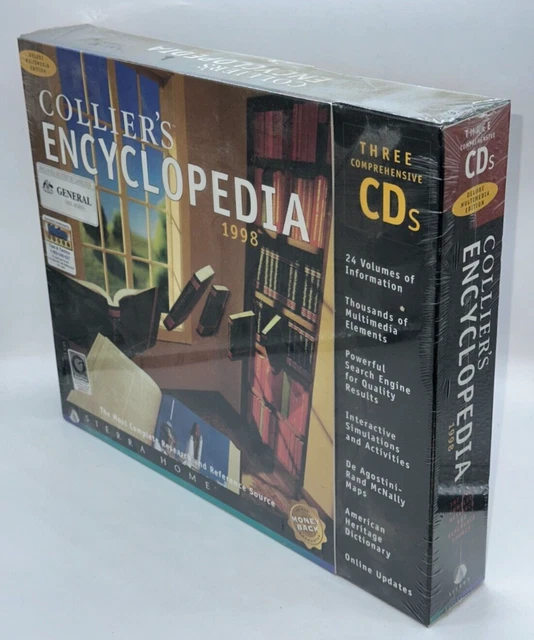COLLIER'S ENCYCLOPEDIA 1998 - Pc Cd, 1997 - Sierra - Aus Coded - Big ...