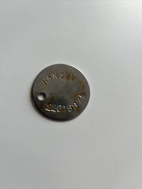 WW2 RELIC ID Tag Dog Original Dig Up HANSON £3.00 - PicClick UK