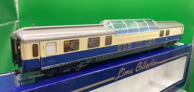 LIMA HO 309672 DB 1st CLASS OBSERVATION COACH ' RHEINGOLD ' BLUE/BEIGE ...