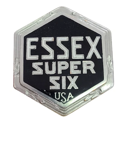 1929 ESSEX SUPER Six Radiator Grille Shield Emblem Badge Logo Original ...